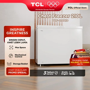 TCL Chest Freezer Kapasitas 210 Liter Super Freezing - Storage Basket ...