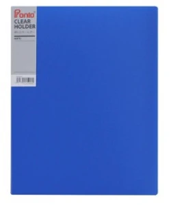 PRONTO CLEAR HOLDER A4 ISI 40 LBR BIRU-SR